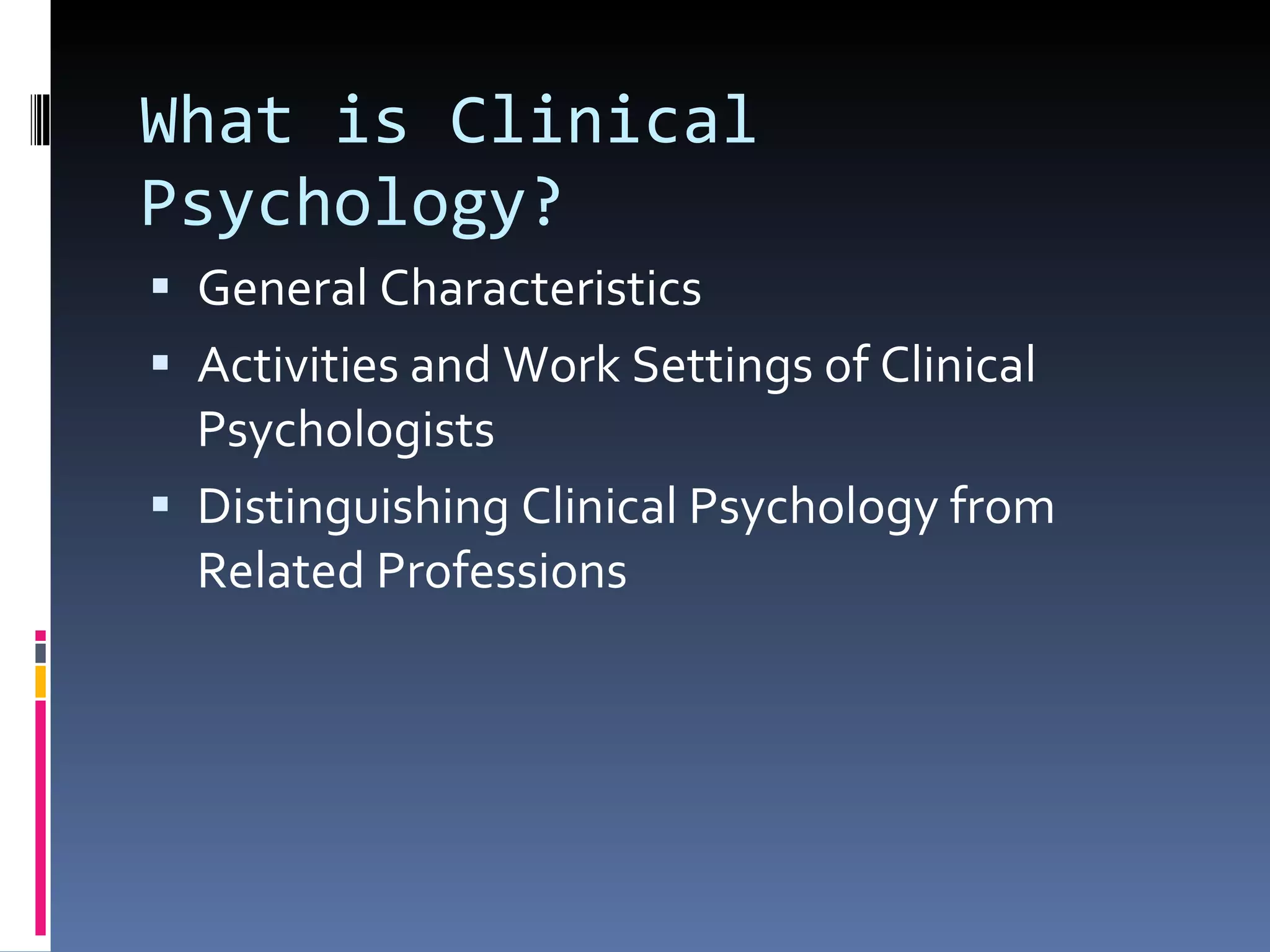 What is Clinical Psychology by Mostafa Ewees | PPT