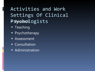 What is Clinical Psychology by Mostafa Ewees | PPT