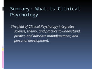 What is Clinical Psychology by Mostafa Ewees | PPT