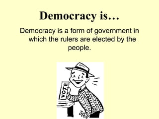 1 What is Democracy and what about democracy | PPT