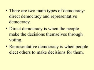 1 What is Democracy and what about democracy | PPT