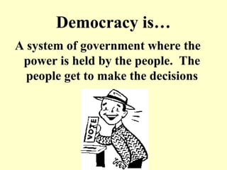 1 What is Democracy.ppt Meaning, definition of democracy. | PPT