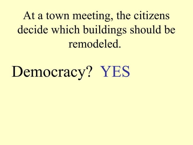 What's Democracy POWERPOINT PROCEDURESS | PPT