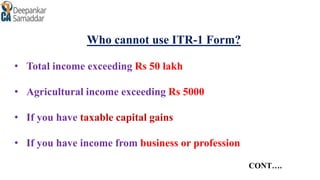 1 Types of ITR forms to be filed for FY 22-23.pptx