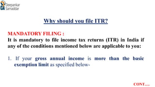 1 Types of ITR forms to be filed for FY 22-23.pptx