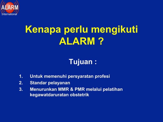 1 Why do we need ALARM course.ppt