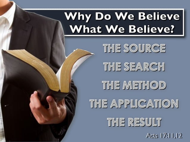 1 Why_We_Believe_What_We_Believe a bible lesson | PPT