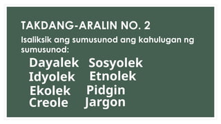 Iba't ibang konseptong pangwika_Komunikasyon at Pananaliksik.pptx