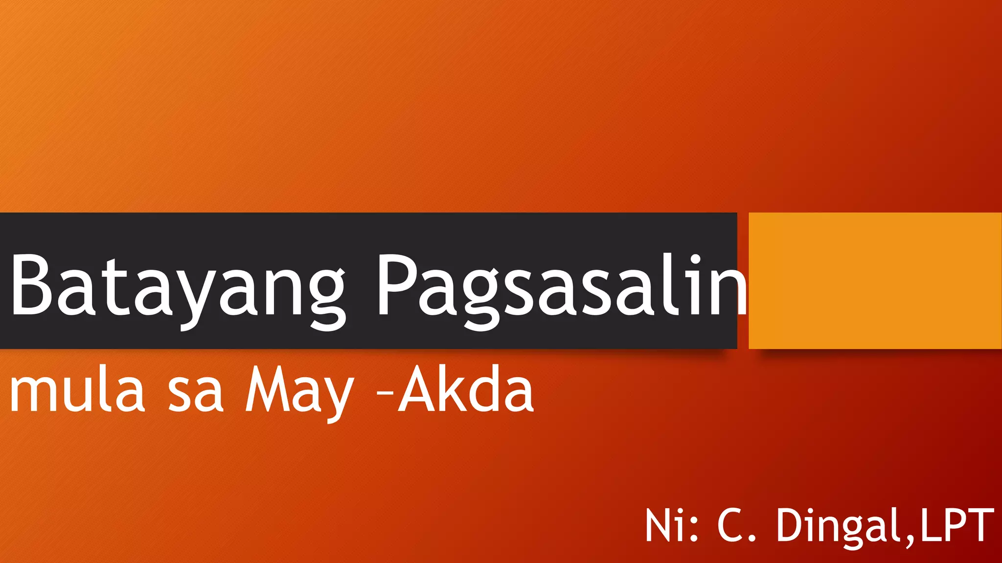 1 wika ng pagsasalin | PPTX