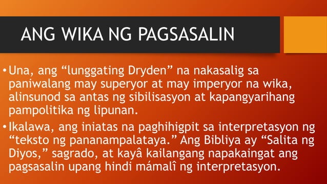 1 wika ng pagsasalin | PPTX