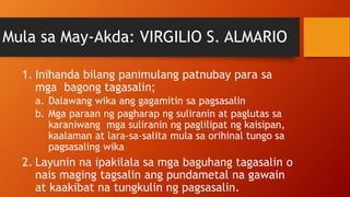 1 wika ng pagsasalin | PPTX