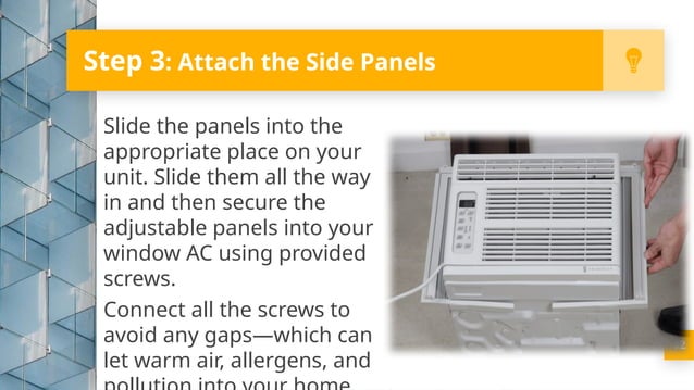 Window Aircon Installation Presentation (Steps and Tools) | PPTX