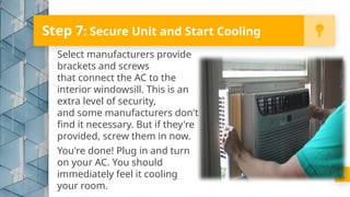 Window Aircon Installation Presentation (Steps and Tools) | PPTX