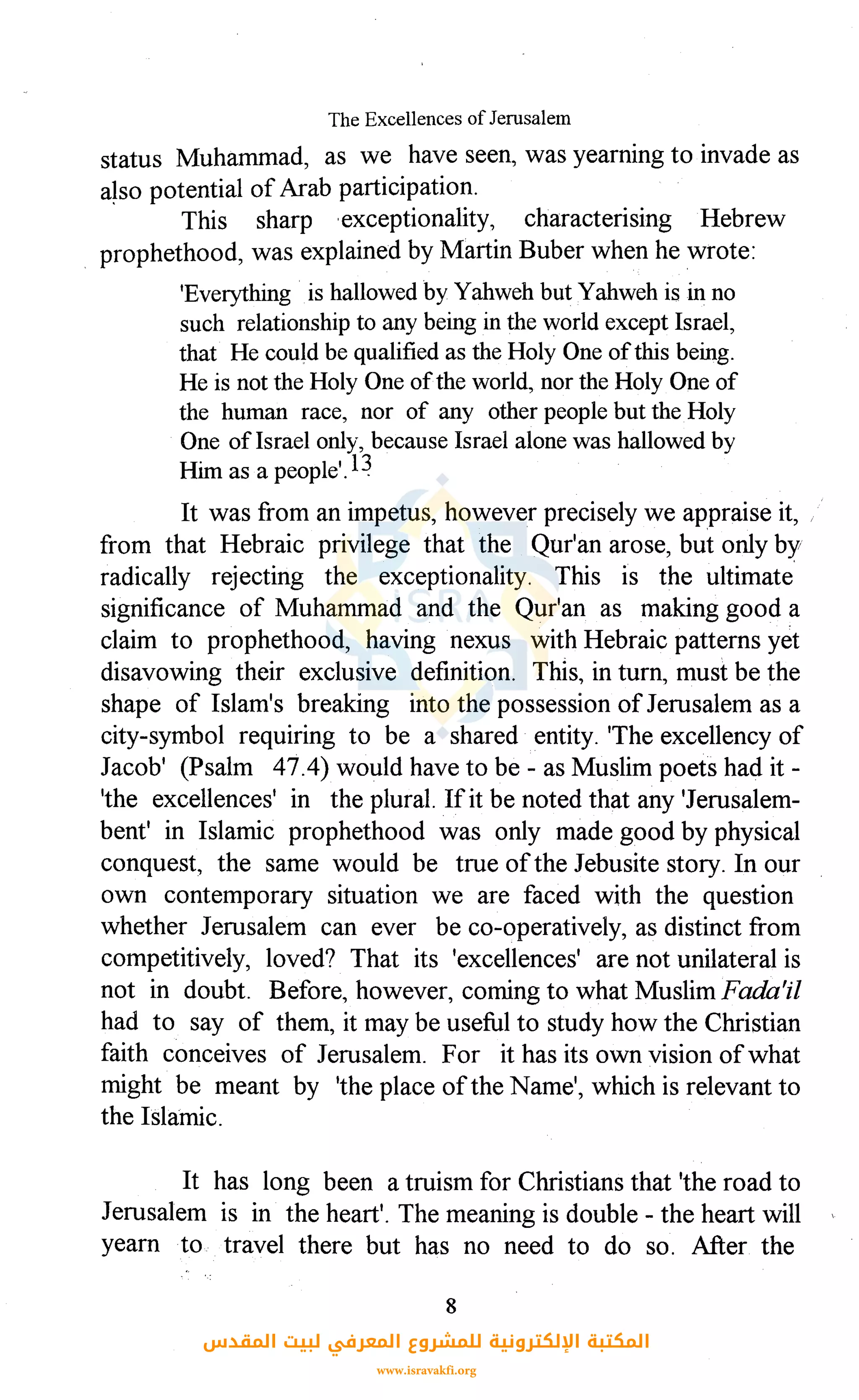 The Excellence of Jerusalem. | PDF