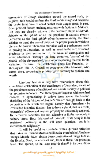 The Excellence of Jerusalem. | PDF