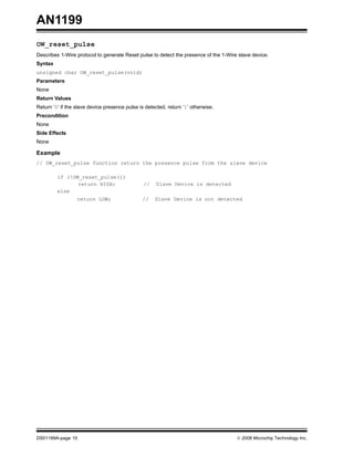 1wire protocol | PDF