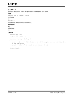 1wire protocol | PDF