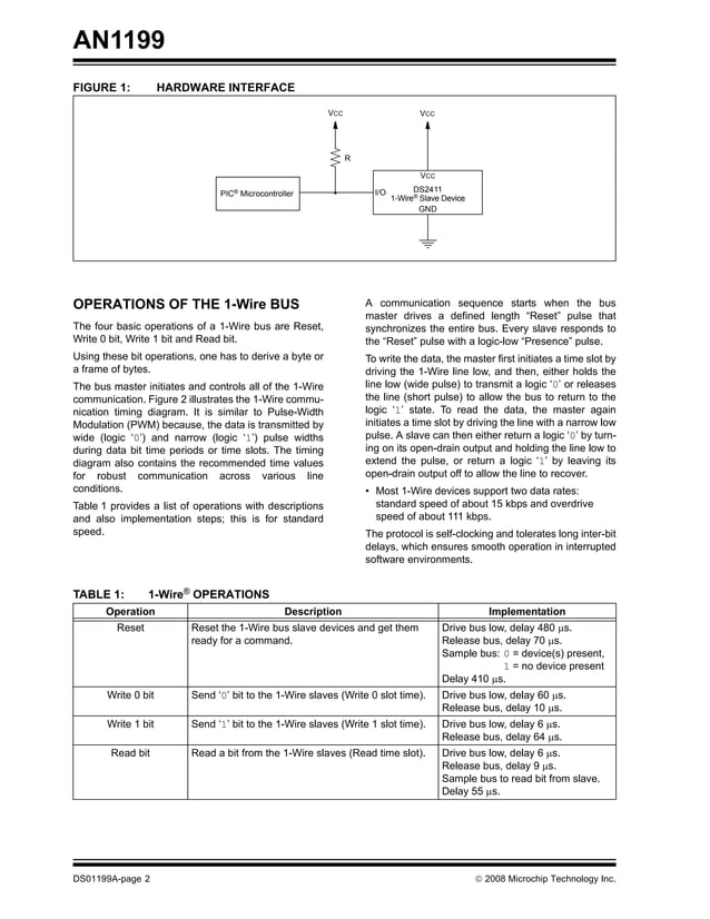 1wire protocol | PDF