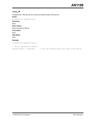 1wire protocol | PDF