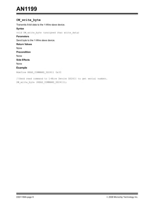 1wire protocol | PDF