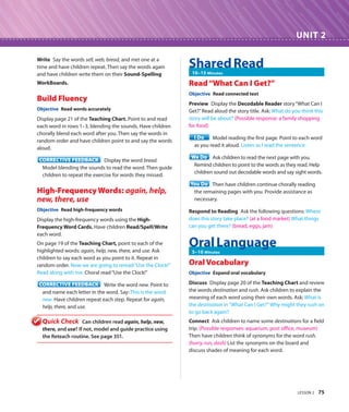 Grade 1 English Wonderworks Teacher Manual | PDF