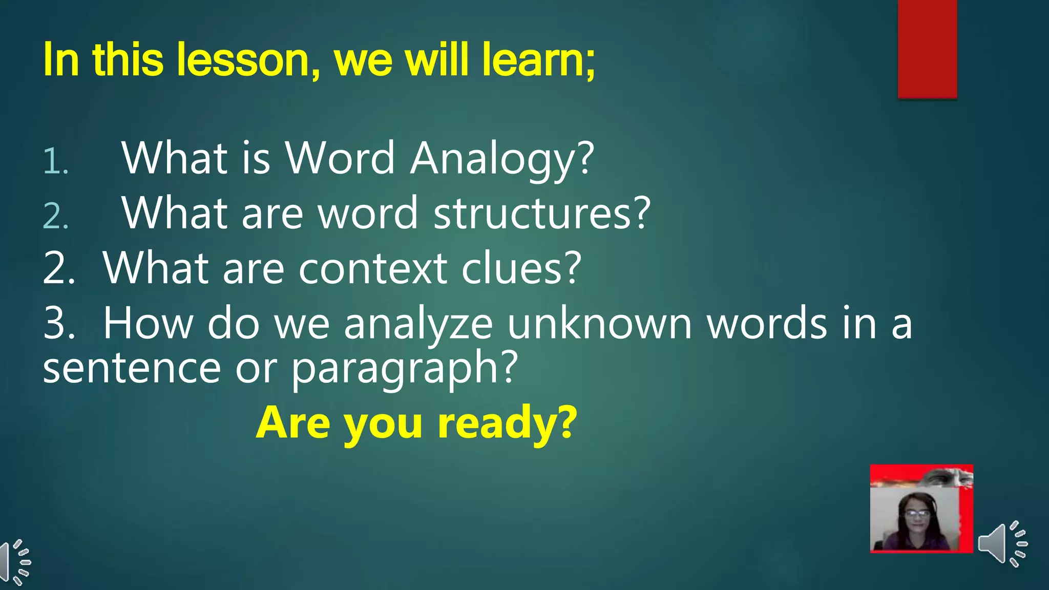 Word Analogy Lesson English First Quarter 2020 | PPTX