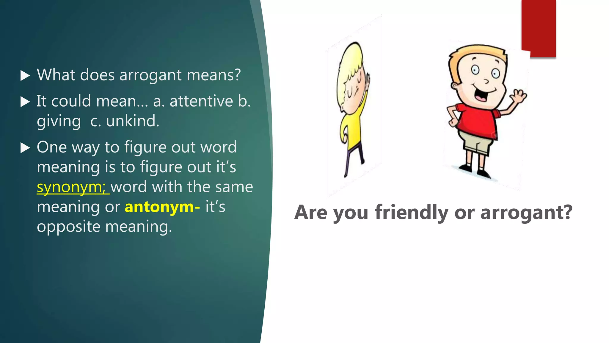 Word Analogy Lesson English First Quarter 2020 | PPTX