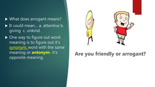 Word Analogy Lesson English First Quarter 2020 | PPTX