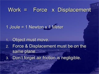 1 work & energy notes | PPT