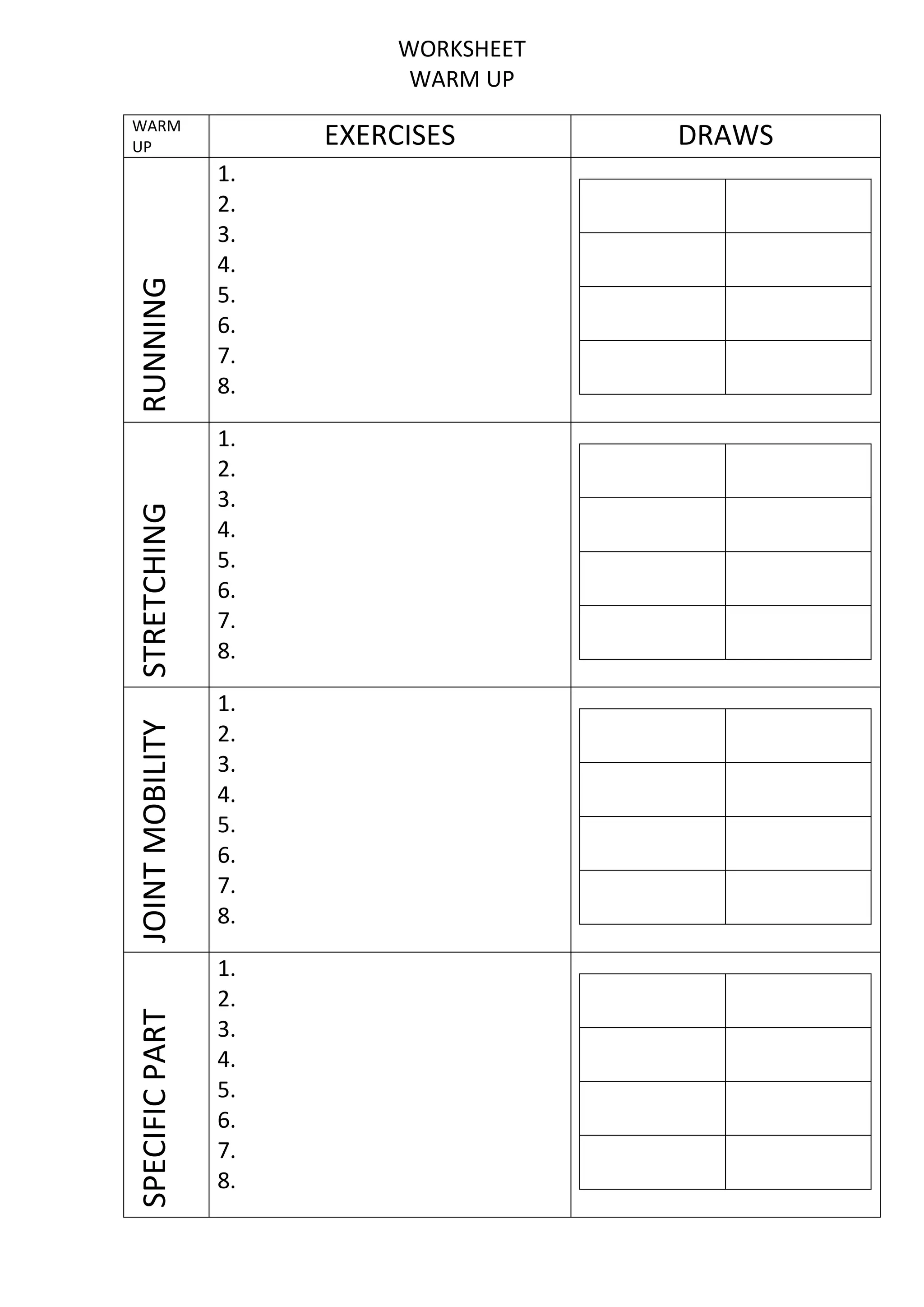 1 worksheets 1 st term 2º eso athletics & fisical conditions | DOCX