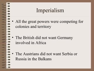 world war i causes | PPT