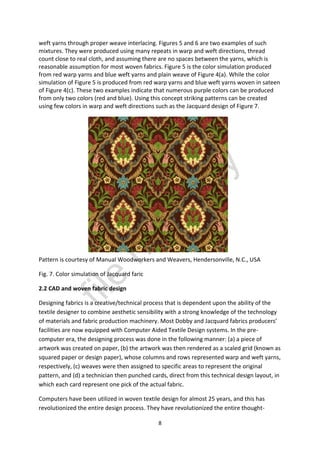 woven structure Project in ms - word | PDF