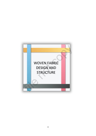 woven structure Project in ms - word | PDF