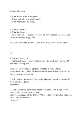 1 WRITING ABOUT ART Art is a provocative medium, and yo.docx