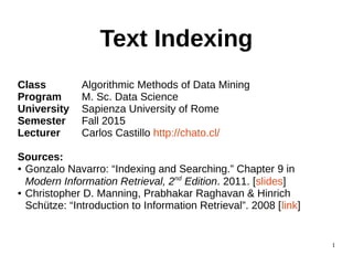 Text Indexing / Inverted Indices | PPT