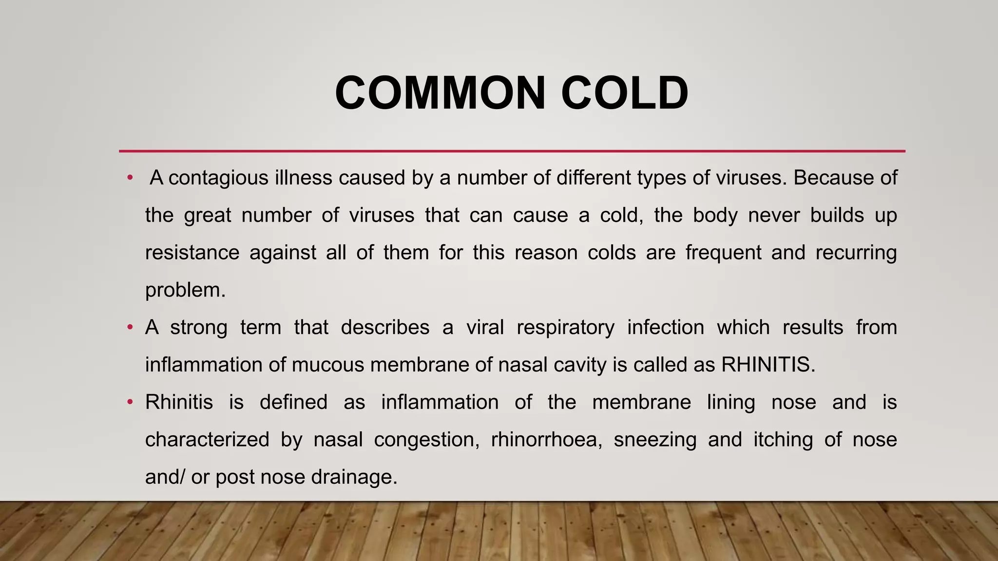 Common cold | PPTX