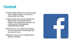 My social media | PPTX | Social Networking | Internet