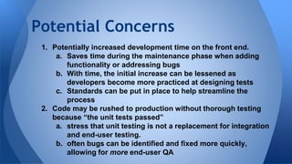 Test Driven Development:Unit Testing, Dependency Injection, Mocking | PPTX