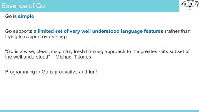 Golang - Overview of Go (golang) Language | PPTX