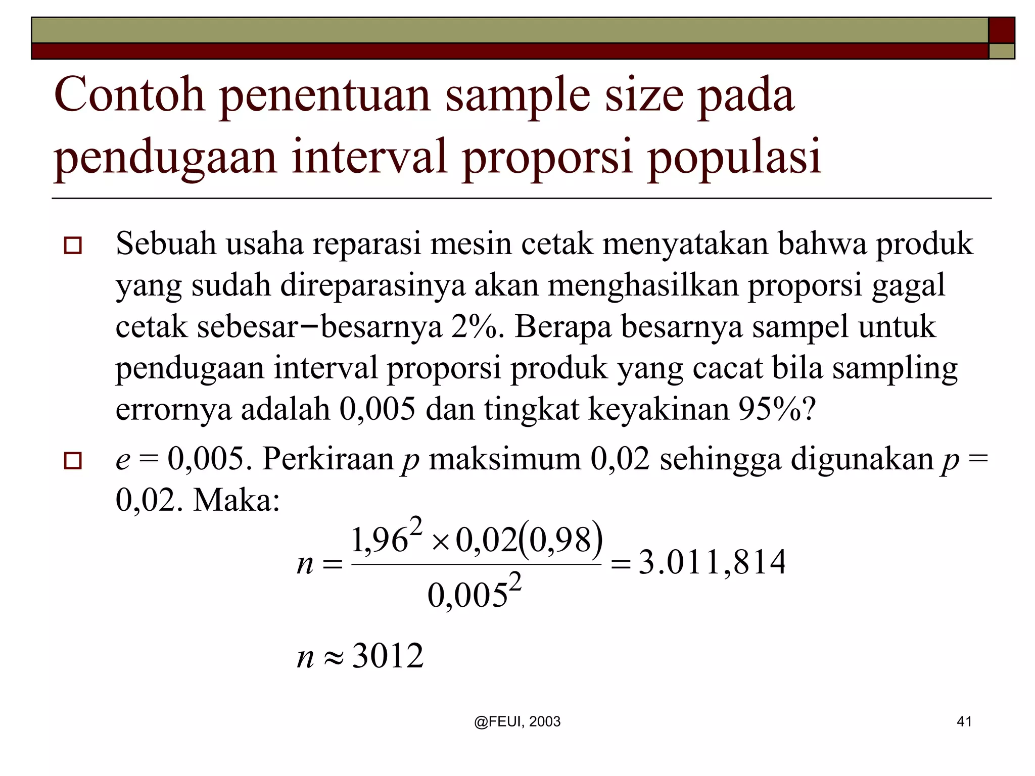 Pendugaan interval | PPT
