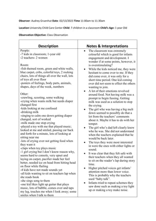 HDFS3900; 1 Year Old Observation Template Gruenhut.docx