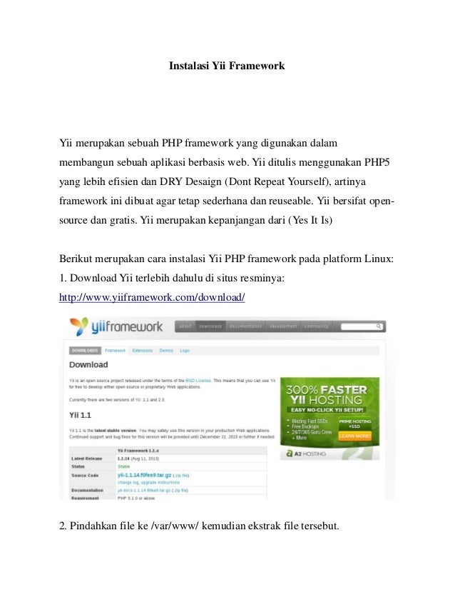 Yii Php Framework