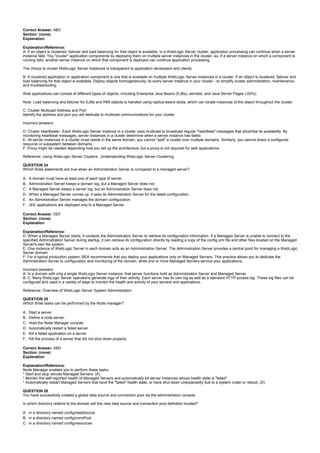 Oracle Weblogic Server 11g: System Administration I | PDF | Cloud Computing | Internet