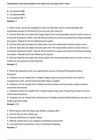 Oracle Certification 1Z0-1041 Questions and Answers | PDF | Cloud ...