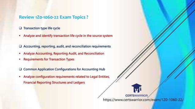 1Z0-1060-22 Oracle Accounting Hub Cloud 2022 Implementation ...