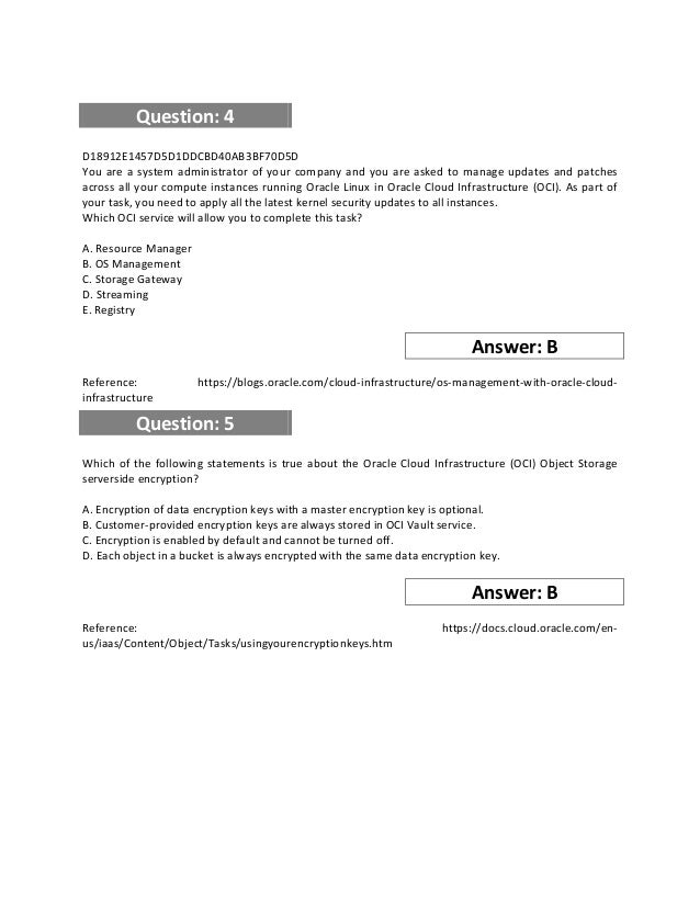 1z0 1072 22 Oracle Cloud Infrastructure 2022 Architect Associate