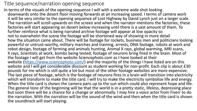 Pre production FMP2 | PPT