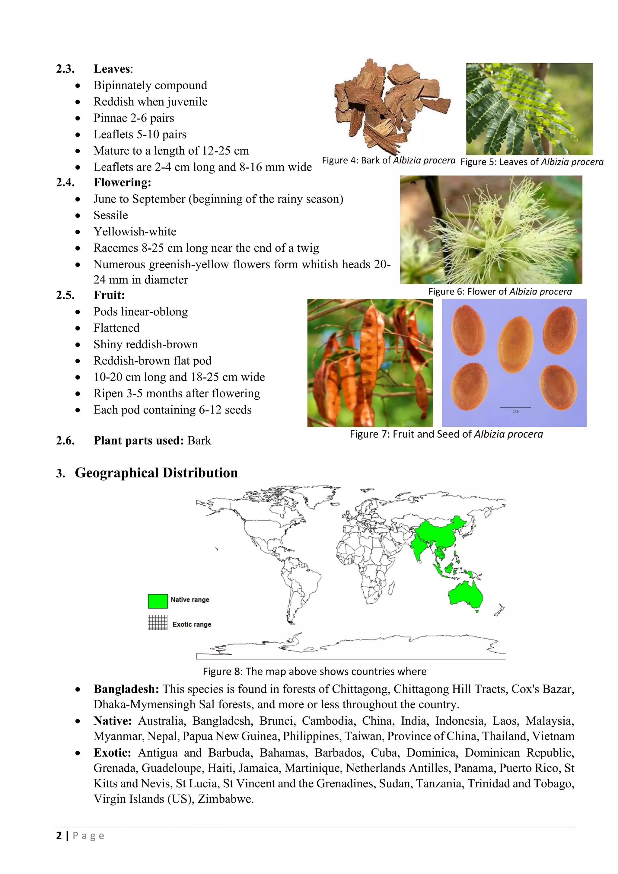 Albizia procera_agroforestry and reforestation | PDF