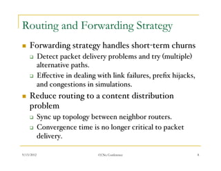 CCNxCon2012: Session 4: OSPFN | PDF