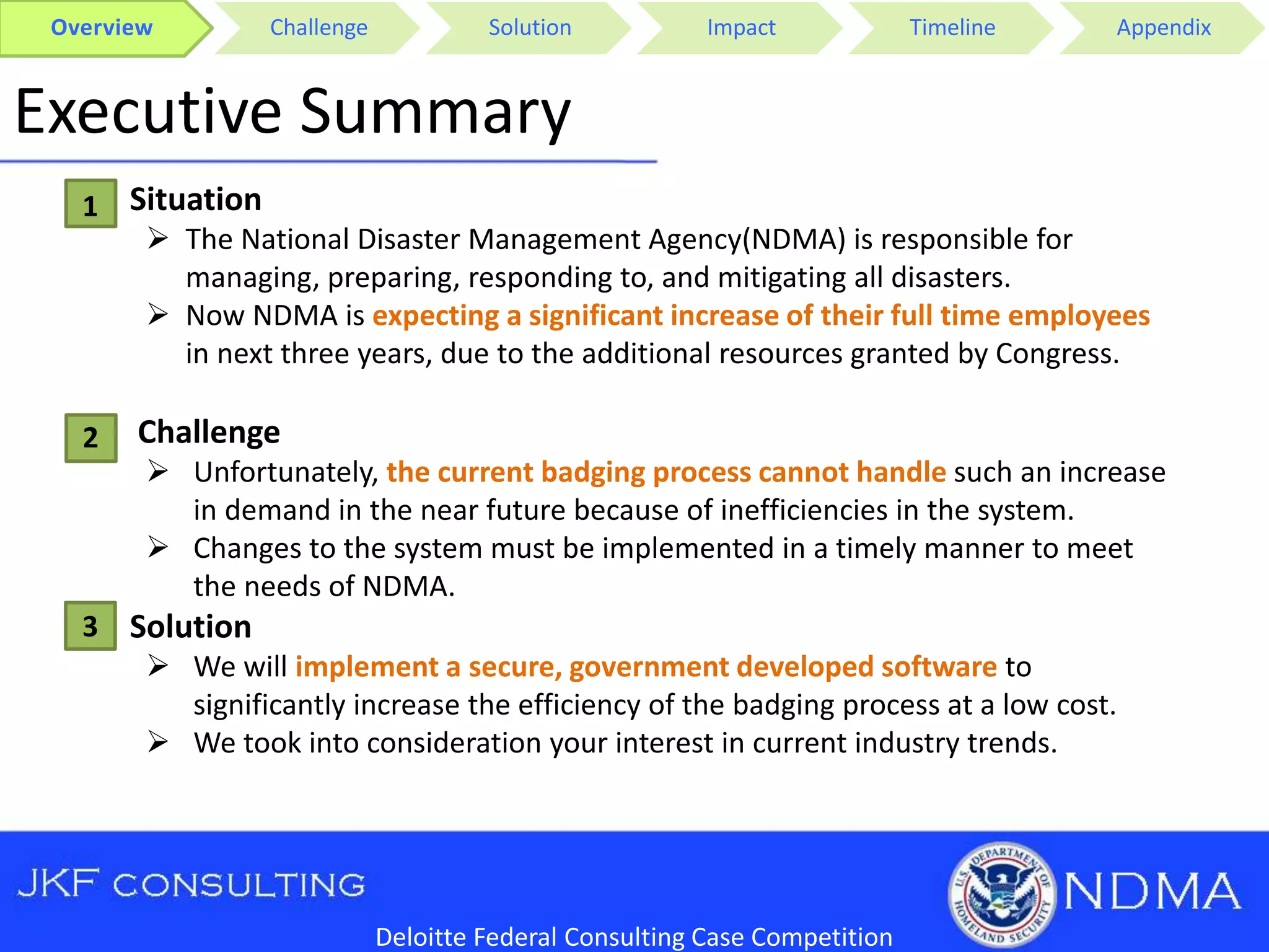 Deloitte Consulting Case Competition | PPTX